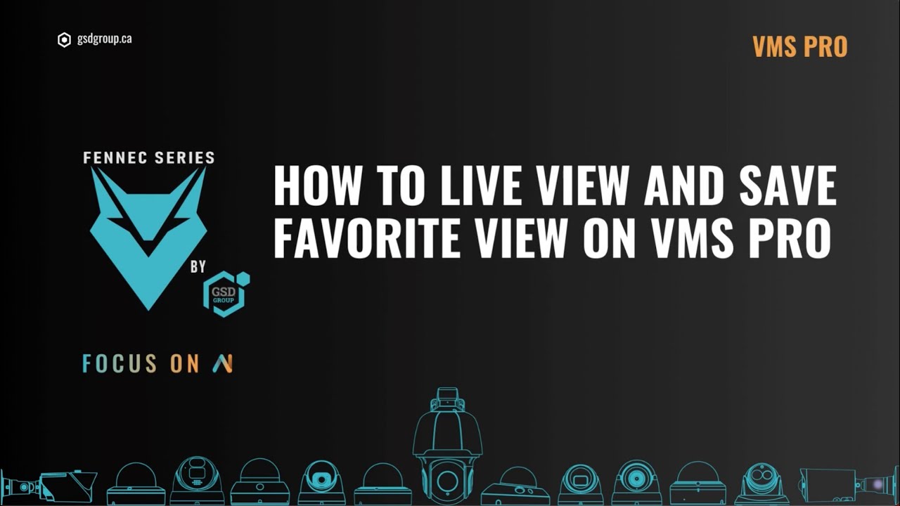 How To Live View And Save Favorite View On The VMS Pro