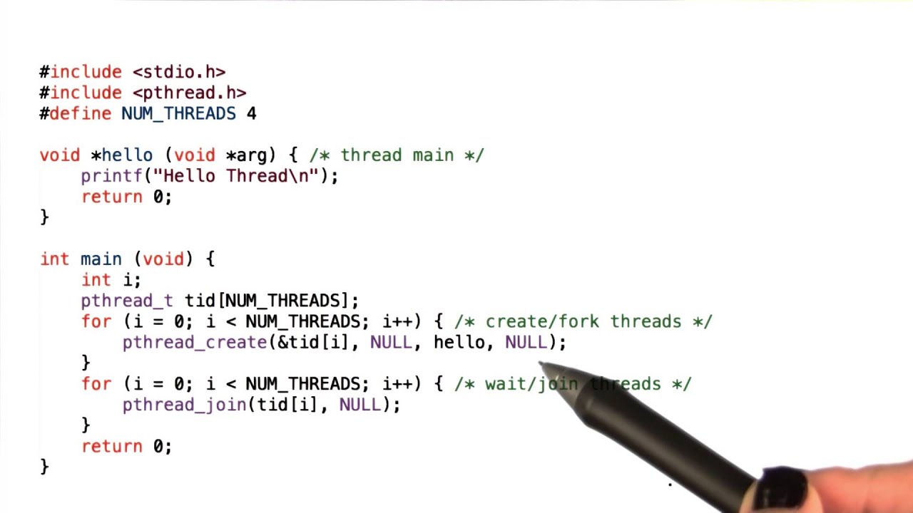PThread Creation Example 1