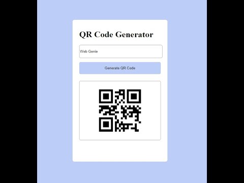 QR Code Generator in HTML CSS & JavaScript | QR Code Generator in JavaScript using API | QR Code api