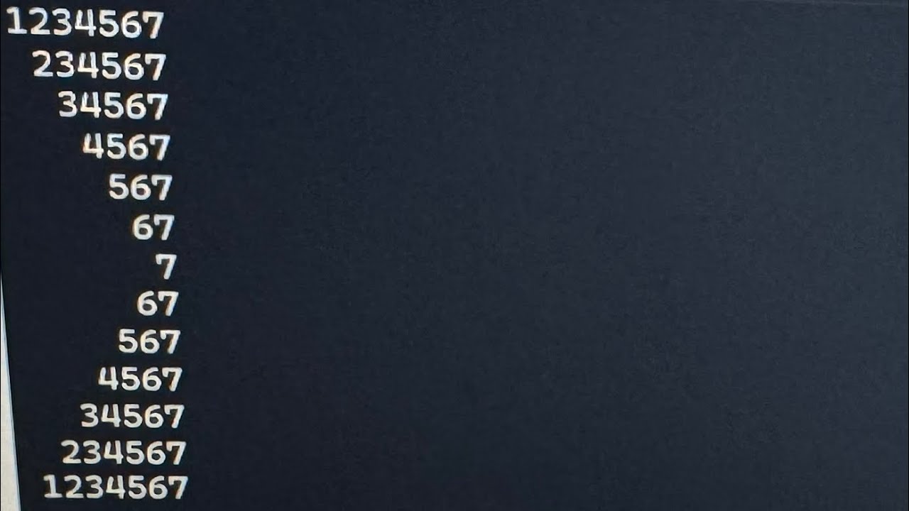 Java Programme to print Pattern16 part2