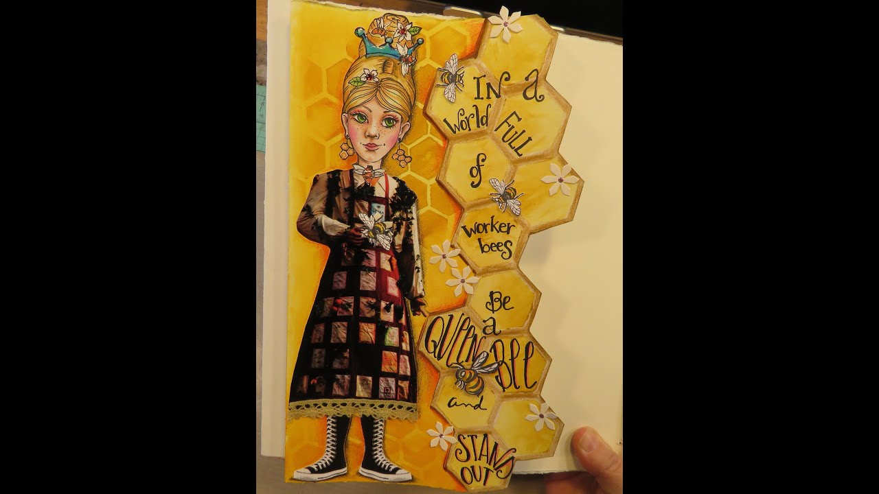 Art Journal Inspiration QUEEN BEE