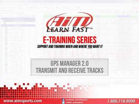 Transmitting and Receiving Tracks with AiM Sports GPS Manager Vers 2.0