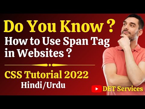 CSS Tutorial in Hindi | How to use Span Tag in Html-Css #24
