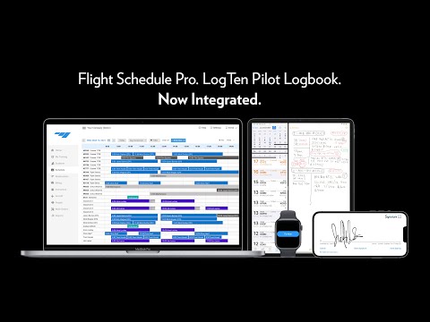 Flight Schedule Pro is Now Integrated with LogTen! [Pilot logbook for iPhone, iPad, Watch & Mac]