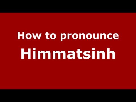 How to Pronounce Himatsingka - PronounceNames.com
