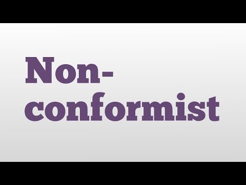 Non-conformist meaning and pronunciation