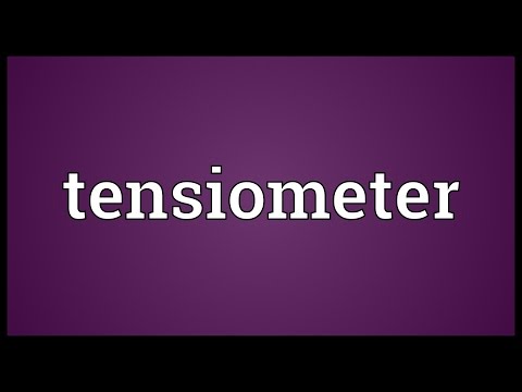Tensiometer Meaning