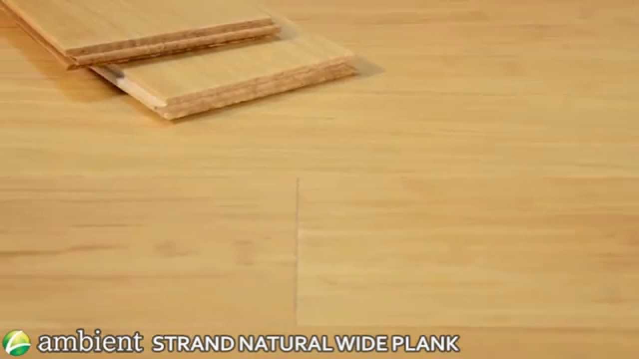 Ambient Strand Natural Wide Plank Bamboo Flooring