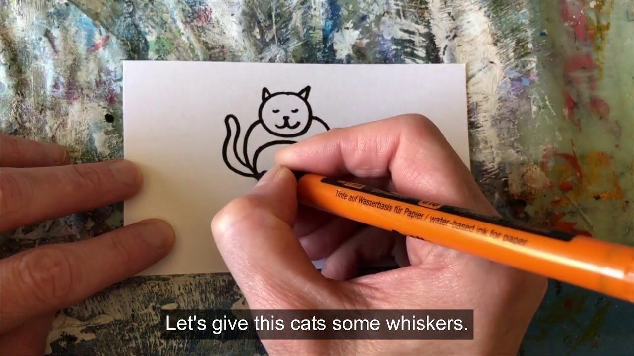 Visual Thinking Drawing Tutorial: Let's draw a cat!