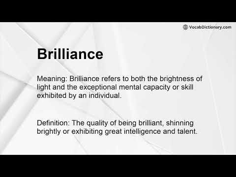 Brilliance Meaning