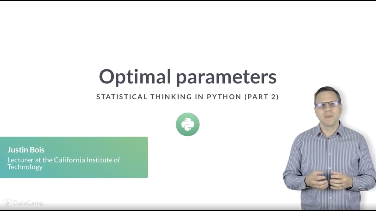 Python Tutorial : Optimal parameters