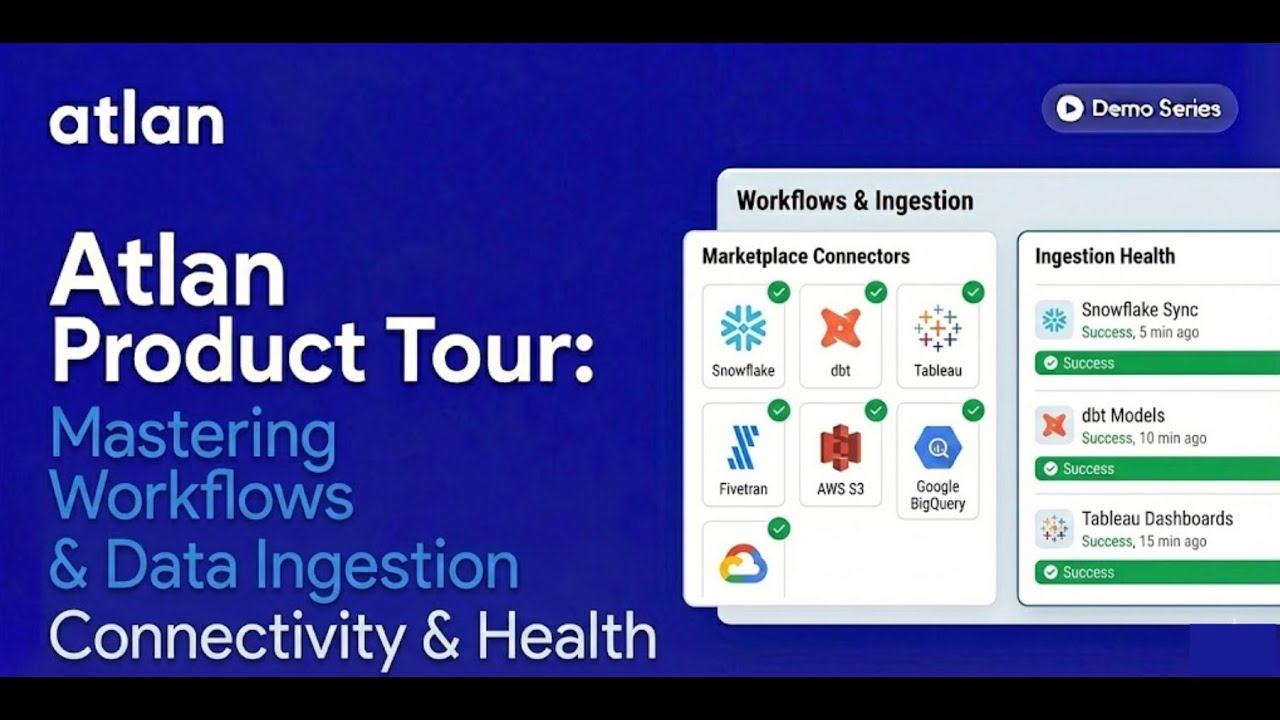 Atlan Product Tour: Mastering Workflows & Data Ingestion