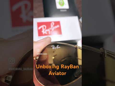 Unboxing RayBan Aviator sunglasses Menโs 0RB3129 #travel #rayban #unboxing #raybansunglasses