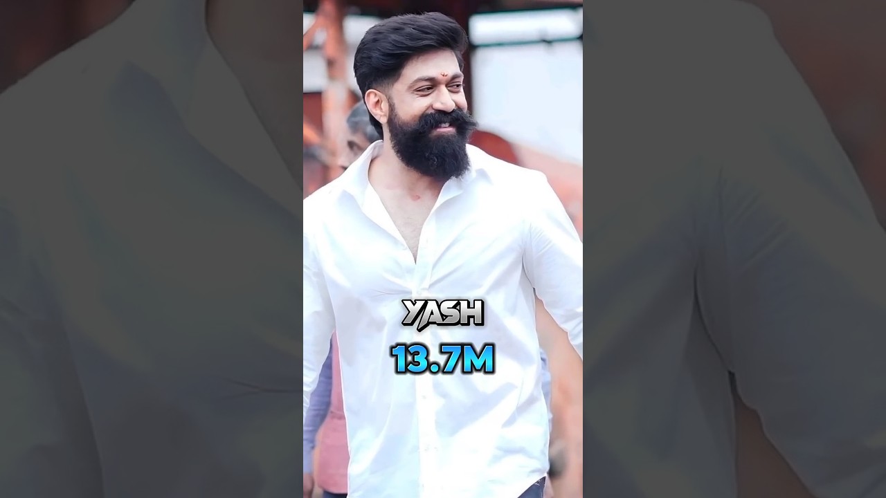 Top 10 Most Fan Following Sauth actors on Instagram#prabhas #alluarjun #thalapathy #shorts #ytshorts