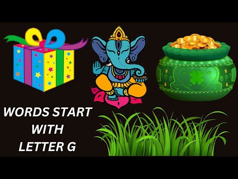 Words starting with G | words start with letter G