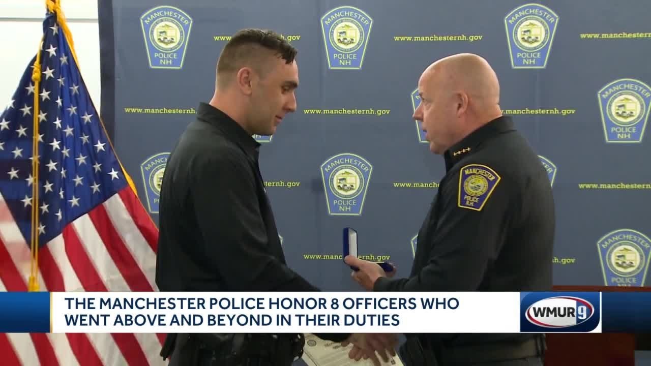 Manchester police honor 8 officers who went above and beyond