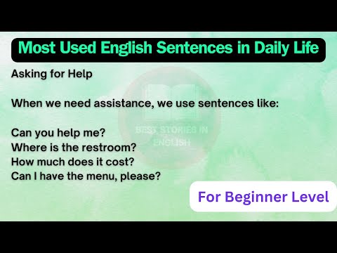 Learn English Through Stories ⭐ | Most Used English Sentences in Daily Life Level 1 | Learn English