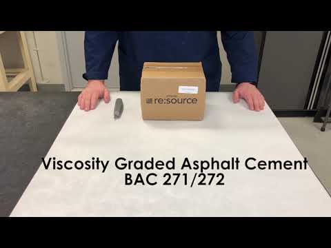 Unboxing AASHTO re:source Proficiency Sample: Viscosity Graded Asphalt Cement - BAC 272/272