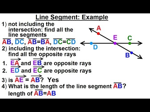 Geometry - Ch. 1: Basic Concepts (3 of 49) Line Segments: Example