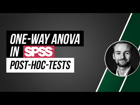 Post hoc tests for the One-Way ANOVA in SPSS
