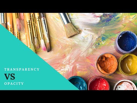 Transparency vs Opacity in Paint