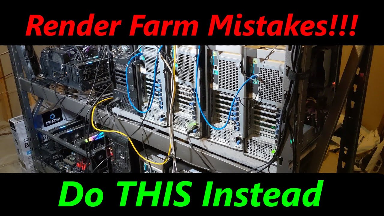 Mistakes I made building my home Render Farm | Don't Waste Time and Money like I did!