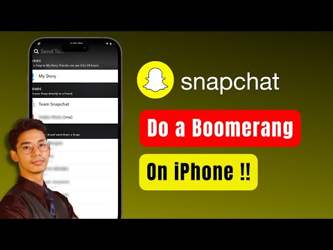 How to Do Boomerang on Snapchat on iPhone !