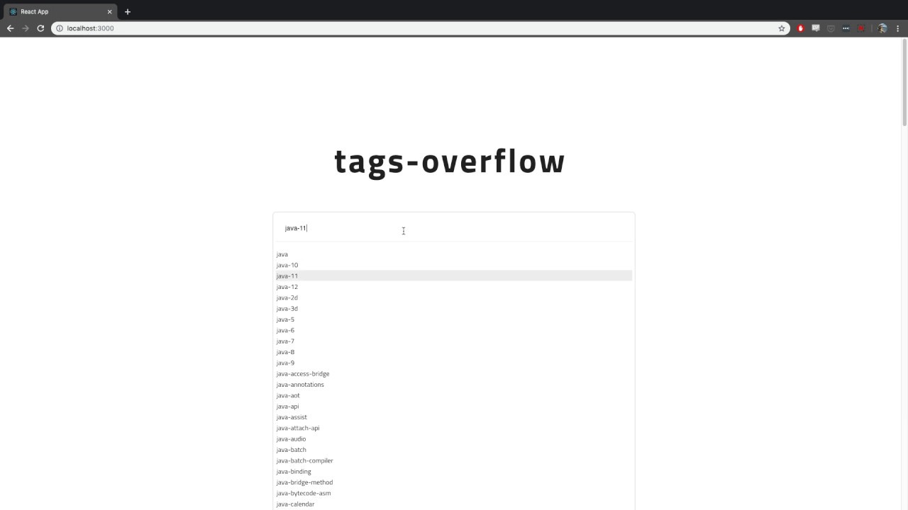 Tags-overflow: Search stackoverflow posts using tags