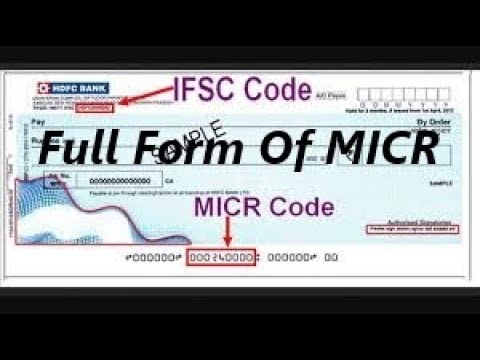 What is the full form of MICR in computer #shorts