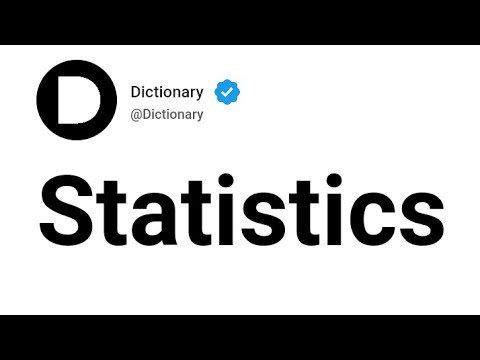 Statistics Meaning In English