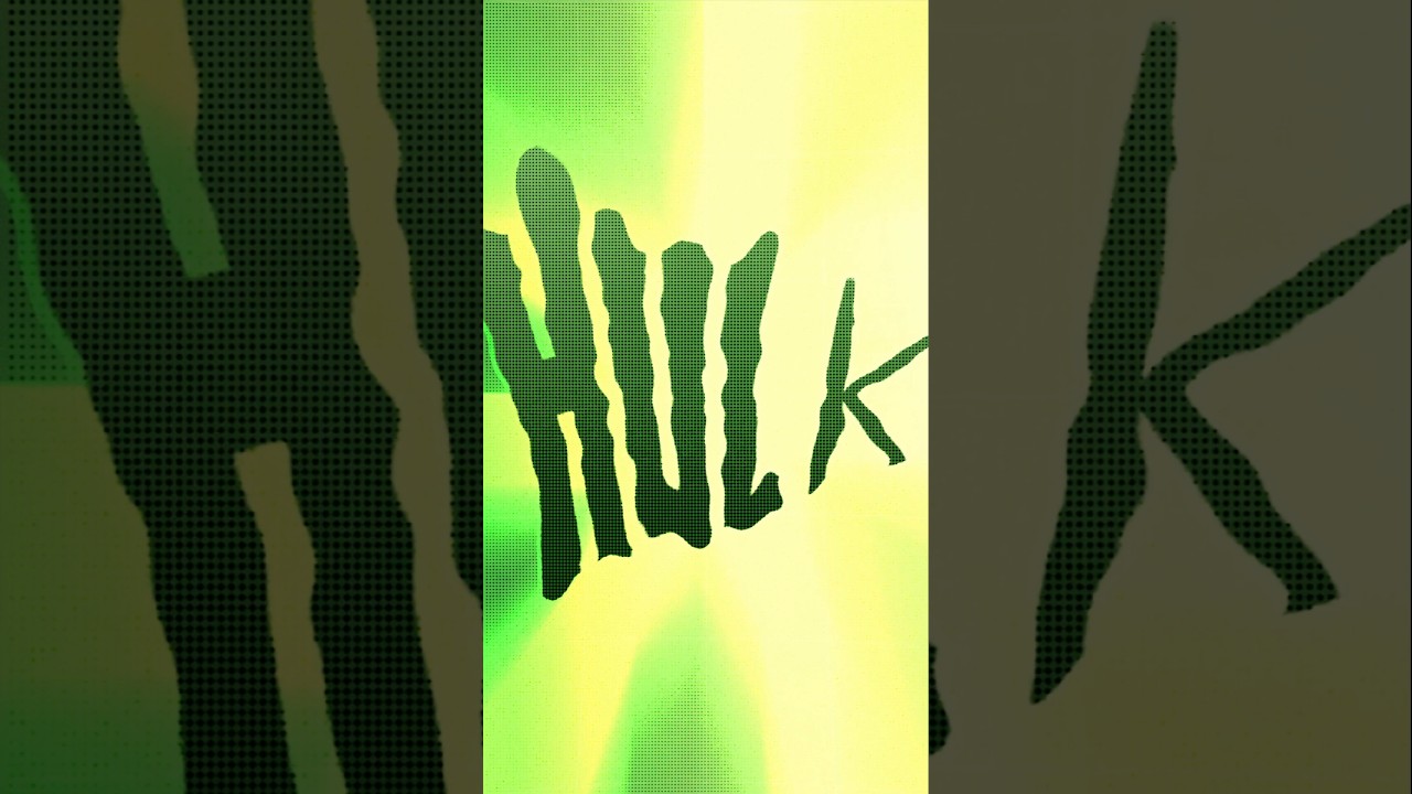 Marvel HULK After Effects Text Animation #marvel #aftereffects #motiondesign #mcu