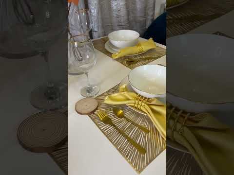 Dinner table setup / how to decorate your dinner table