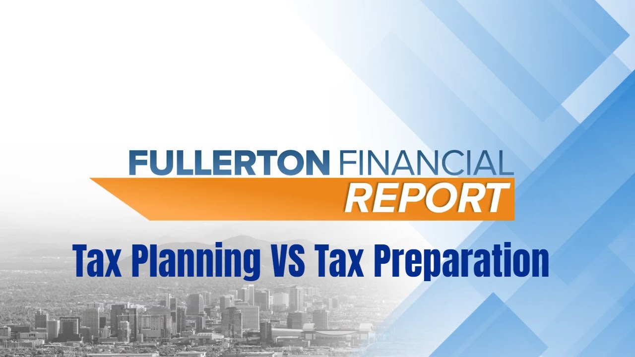 What's the Difference Between Tax Planning & Tax Preparation?