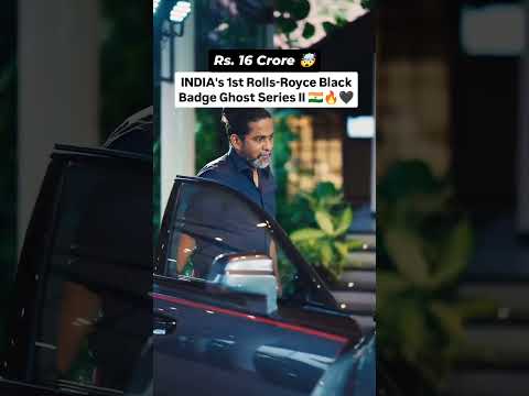 India’s 1st Rolls-Royce Black Badge Ghost Series II 👑 | ₹16 Cr Owned by Venu Gopalakrishnan