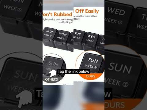 Pill Organizer: Keep Your Medication Schedule on Track!#pillorganizer #medication #health