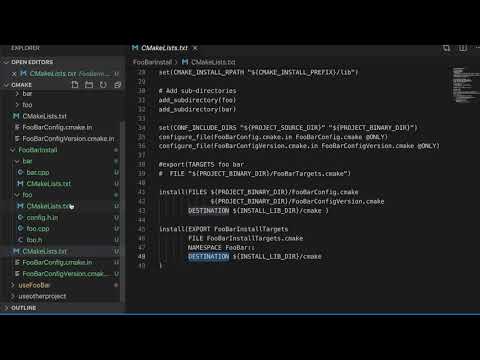 Learn CMake by real example (tutorial5, src/build/install dir of the cmake)