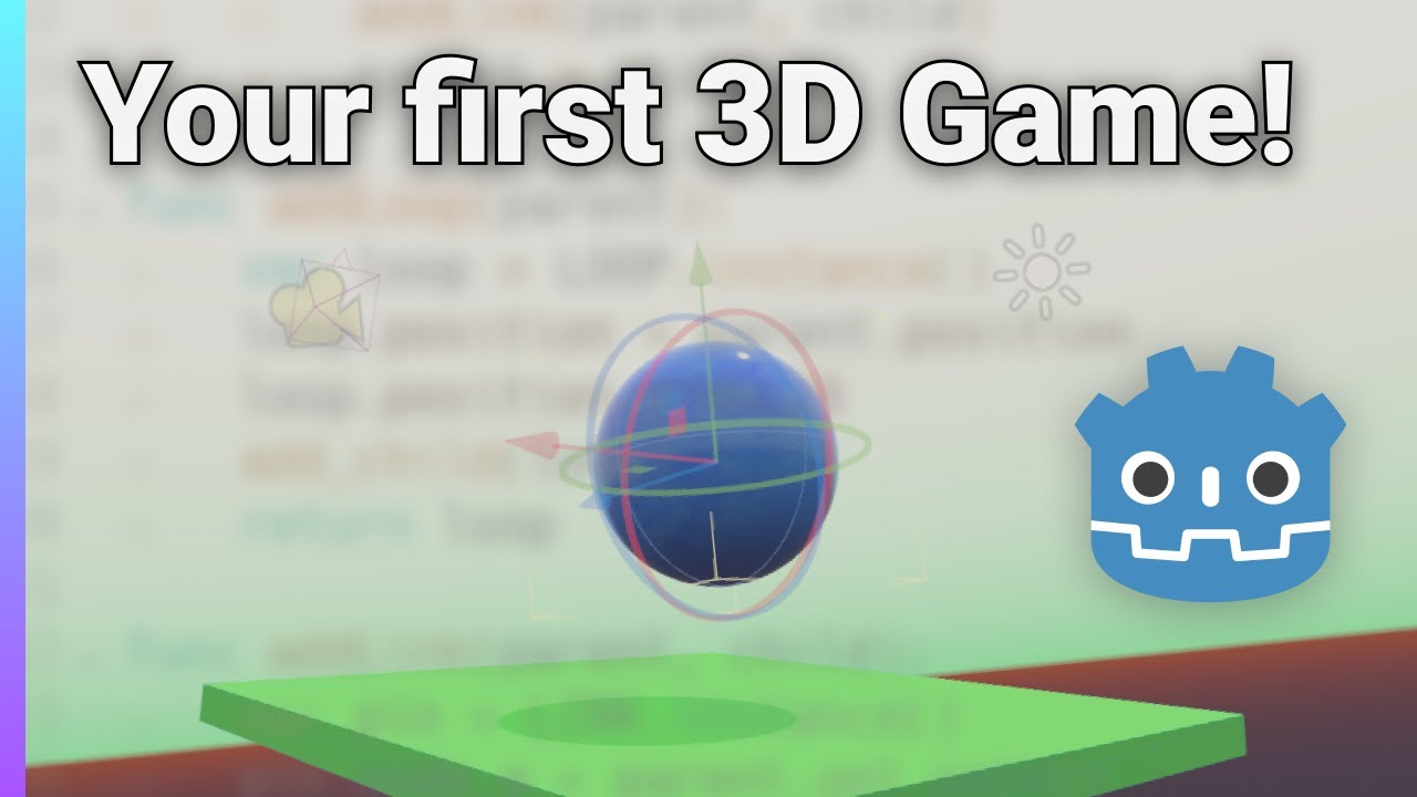 Make your first 3D game from scratch in Godot Engine 3!