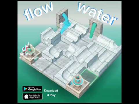 Flow Water Fountain. The best #3dpuzzle out there. Over 10M downloads. 750 #challenging levels.