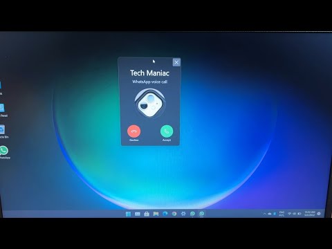 Windows 11 HP Laptop WhatsApp Incoming Call