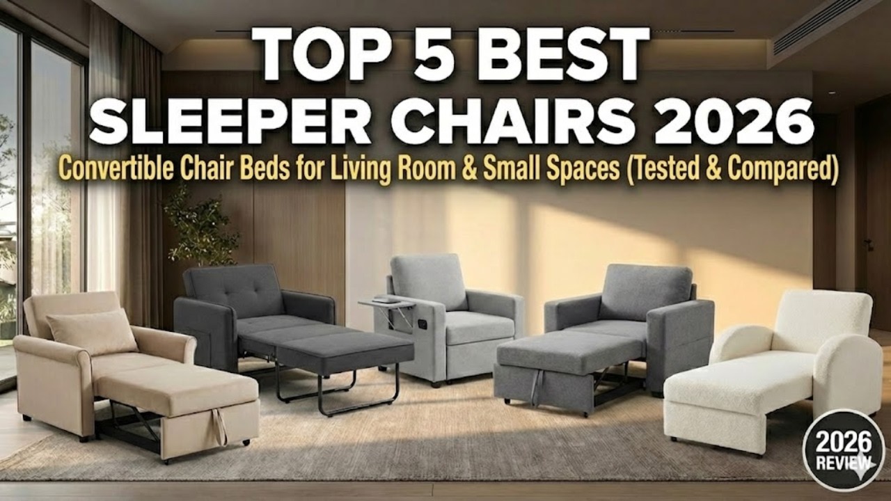 Top 5 Best Sleeper Chairs 2026 - Convertible Chair Beds for Living Room & Small Spaces