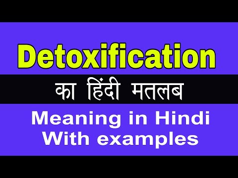 Detoxification Meaning in Hindi/Delirious का अर्थ या मतलब क्या होता है