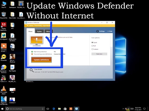 How to update windows defender without Internet connection in your pc