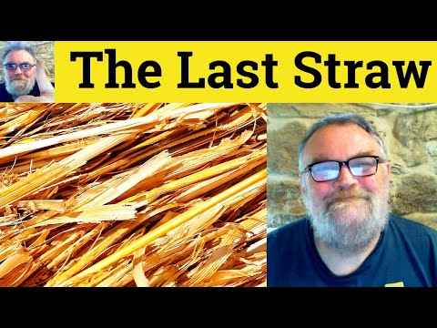 π΅ The Last Straw Meaning - The Final Straw Defined - The Last Straw Definition - The Final Straw