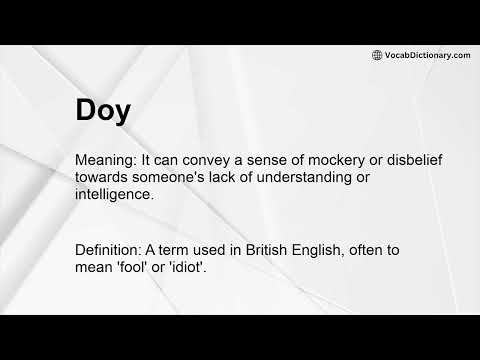 Doy Meaning