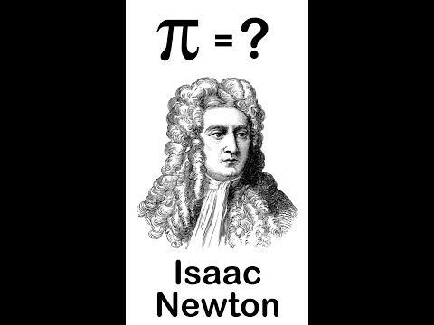 How did Newton Calculate Pi? #shorts