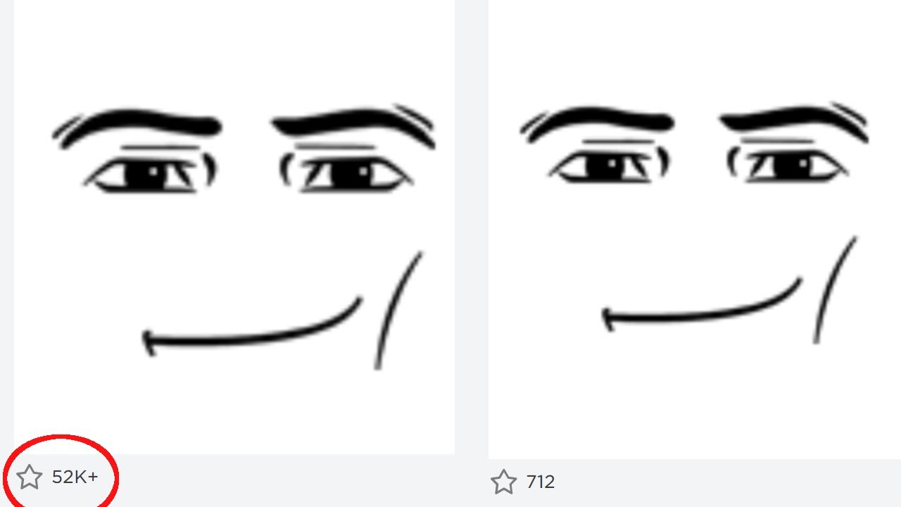 Why is there TWO Man Faces on Roblox?