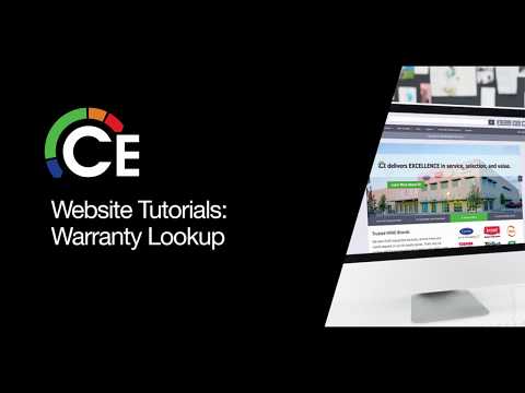 Website Tutorials: How To Lookup Warranty Information
