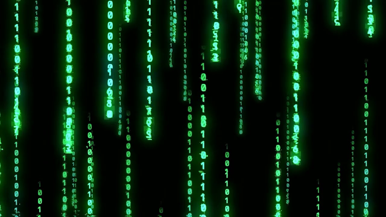 Matrix Binary Falling Rain Code Screensaver | 10 Hours Screensaver & Live Wallpaper HD! No Audio!