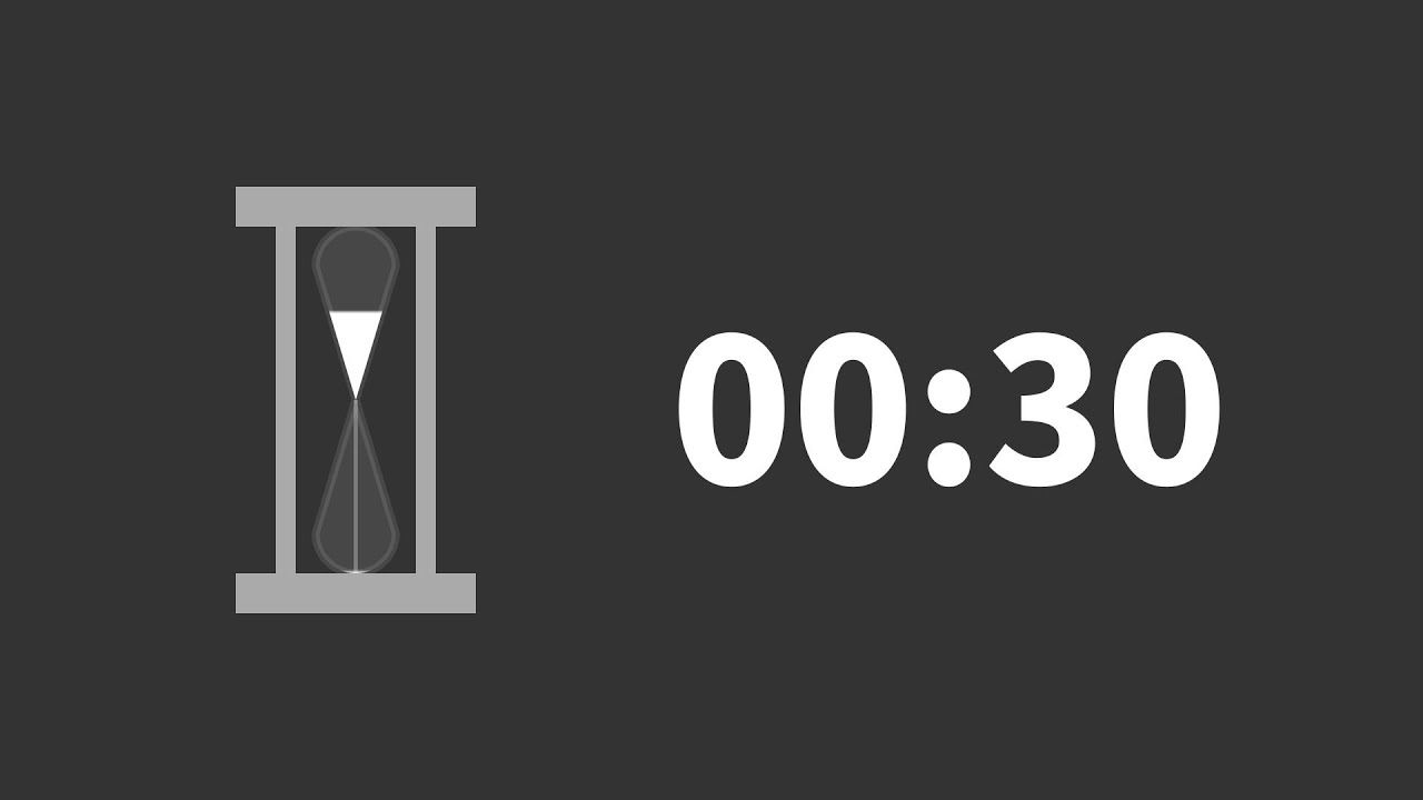 30 Seconds Timer ‐ Hourglass