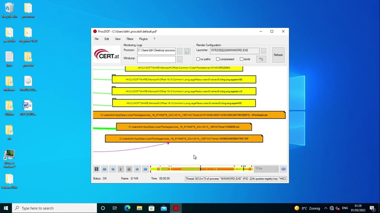 Docfile Emotet dynamic analysis